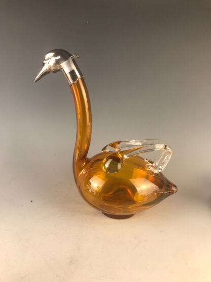 Große Karaffe als Ente, Fa. Palda, Wien, um 1900